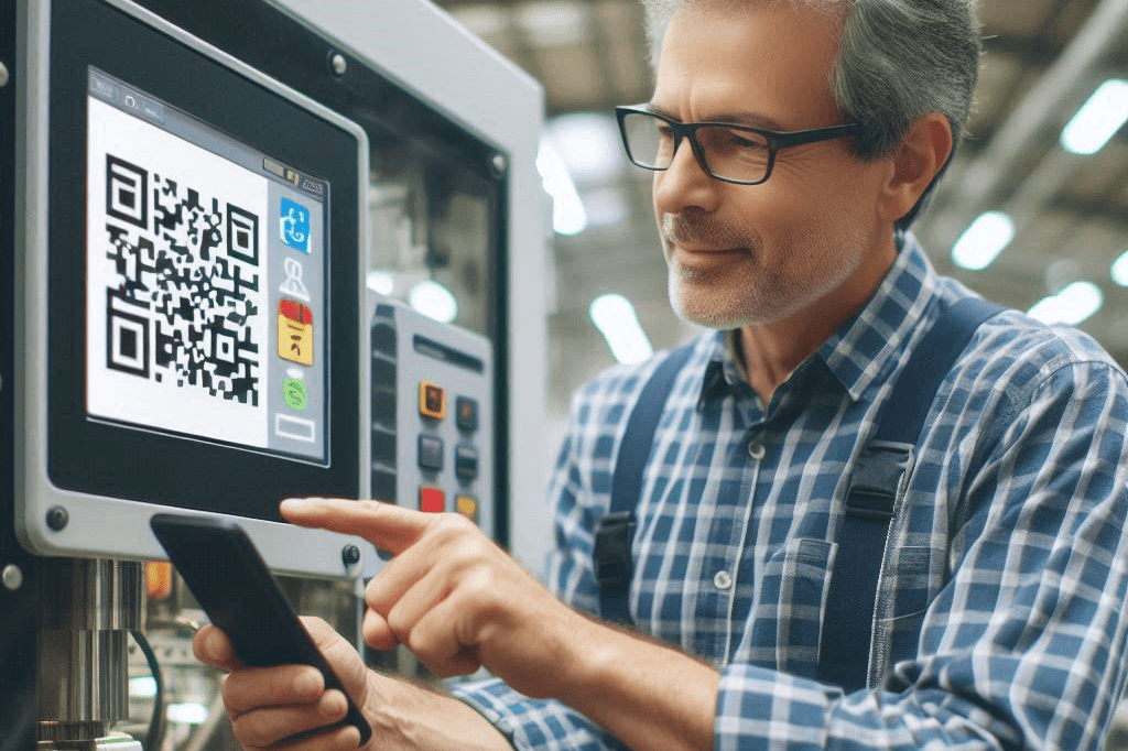 QR code & NFC tag for efficient machine maintenance | 2 supporting ...