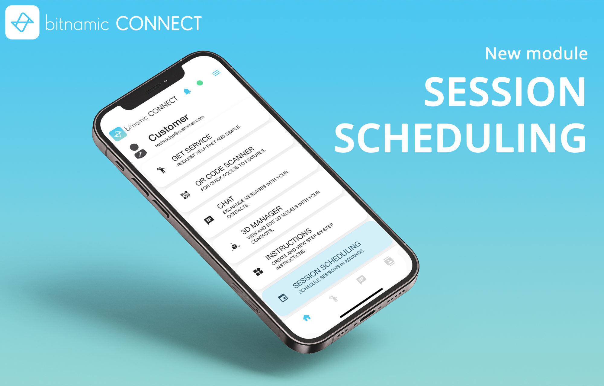 Session scheduling | New add-on module for bitnamic CONNECT